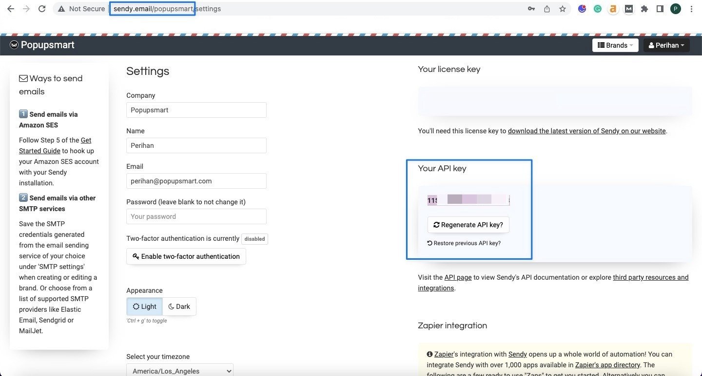 How to Integrate Popupsmart with Sendy via Zapier
