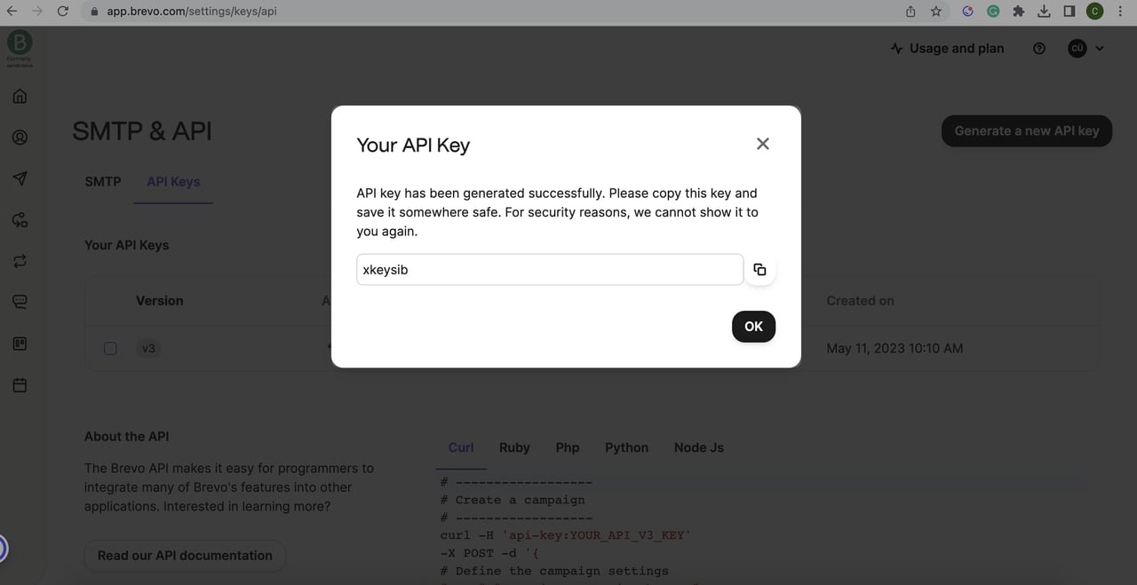 How to Connect Popupsmart with Brevo