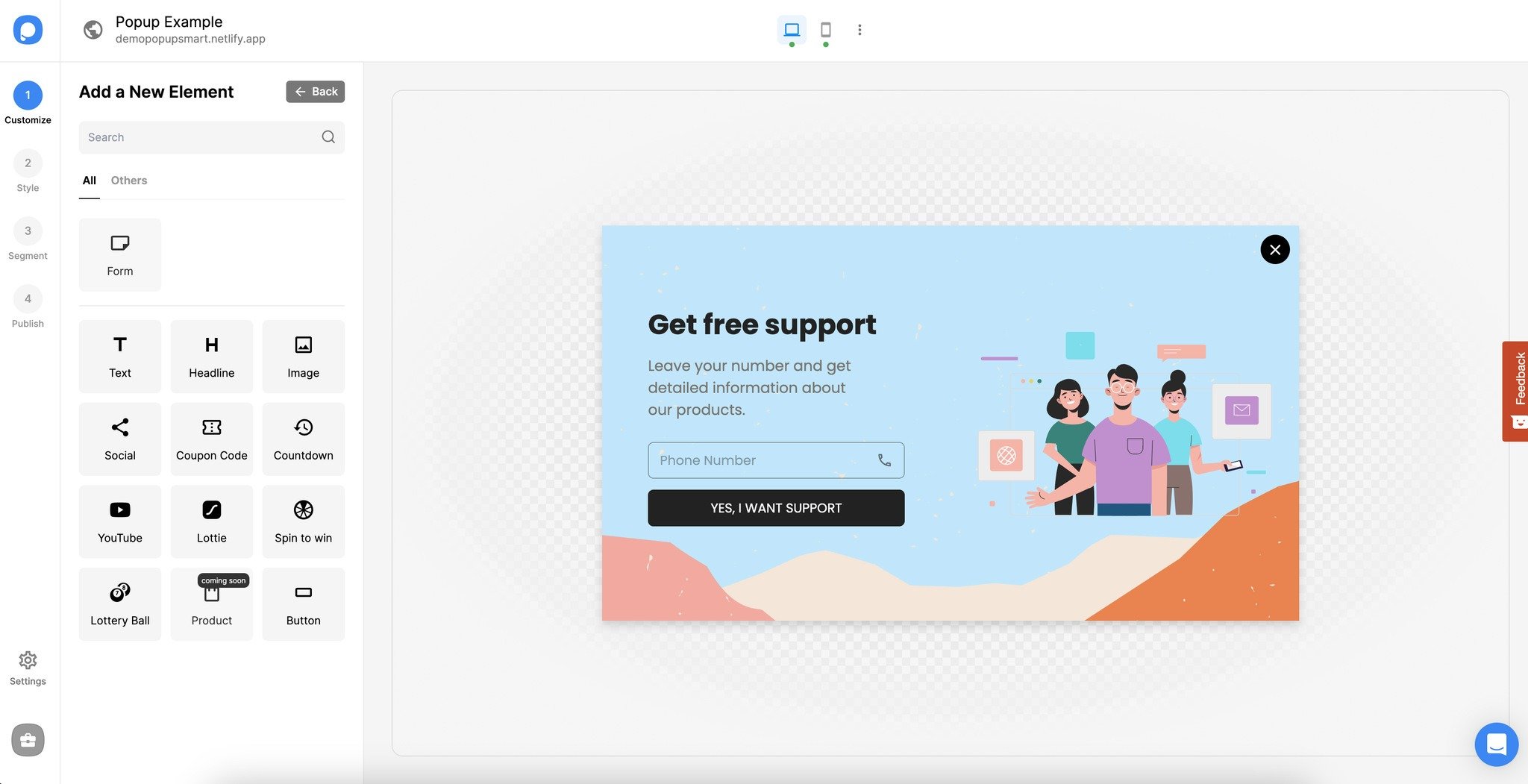 Which Elements Can I Add to My Popup?