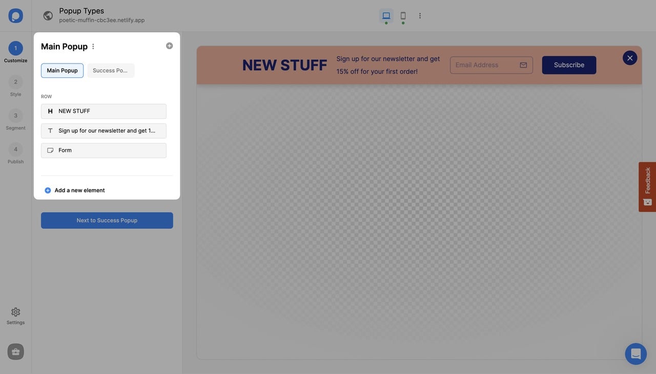 How to Create a Full Screen, Lightbox, and Floating Bar Popup