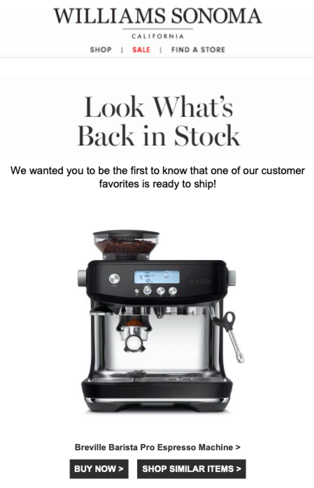 17 Back-in-Stock Email Examples That Will Increase Sales