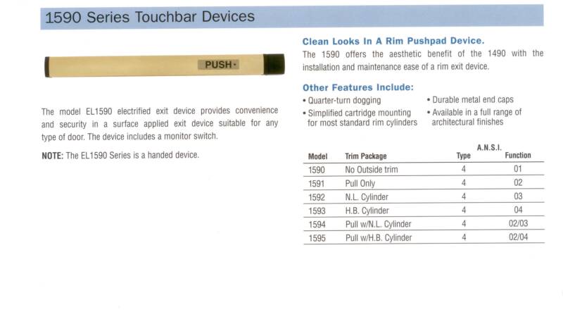 SERIES 1590 TOUCHBAR