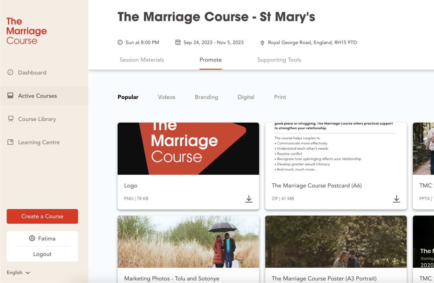 The Marriage Course builder - The Marriage Course