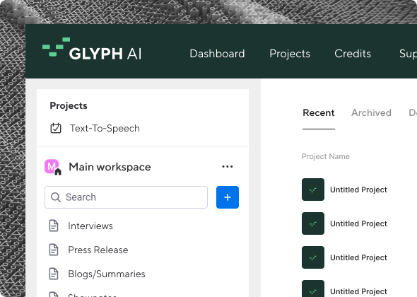 Glyph AI | Your Go-To AI Assisted Transcription Platform | Co-Pilot for ...