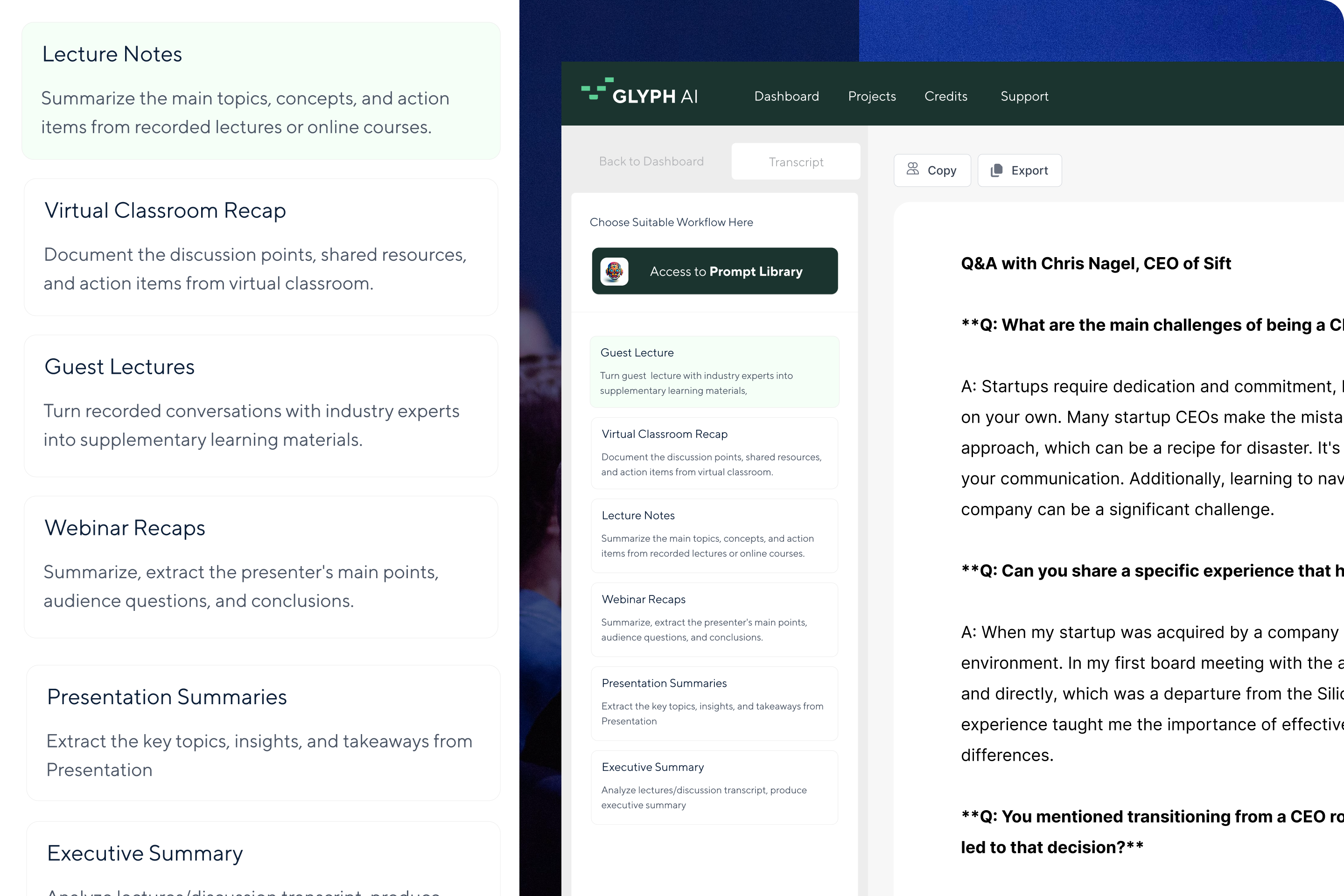 Glyph | AI Transcription Platform For Everyone - Transcribe Audio and ...