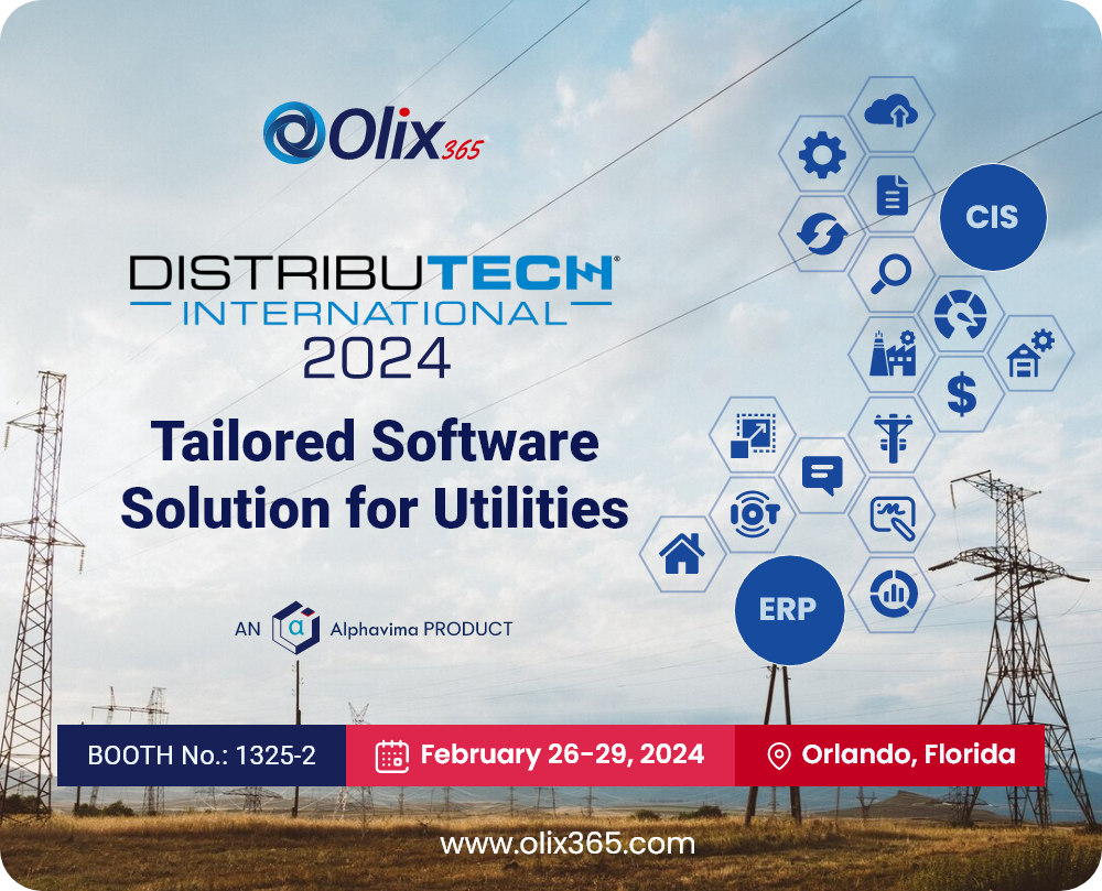Olix365: Tailored Software Solution for Utilities, at DistribuTech International 2024