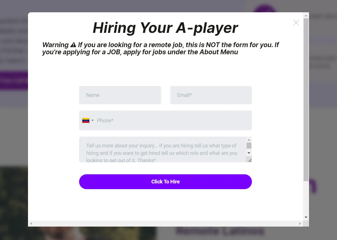Remote Latinos - Top Remote A-players