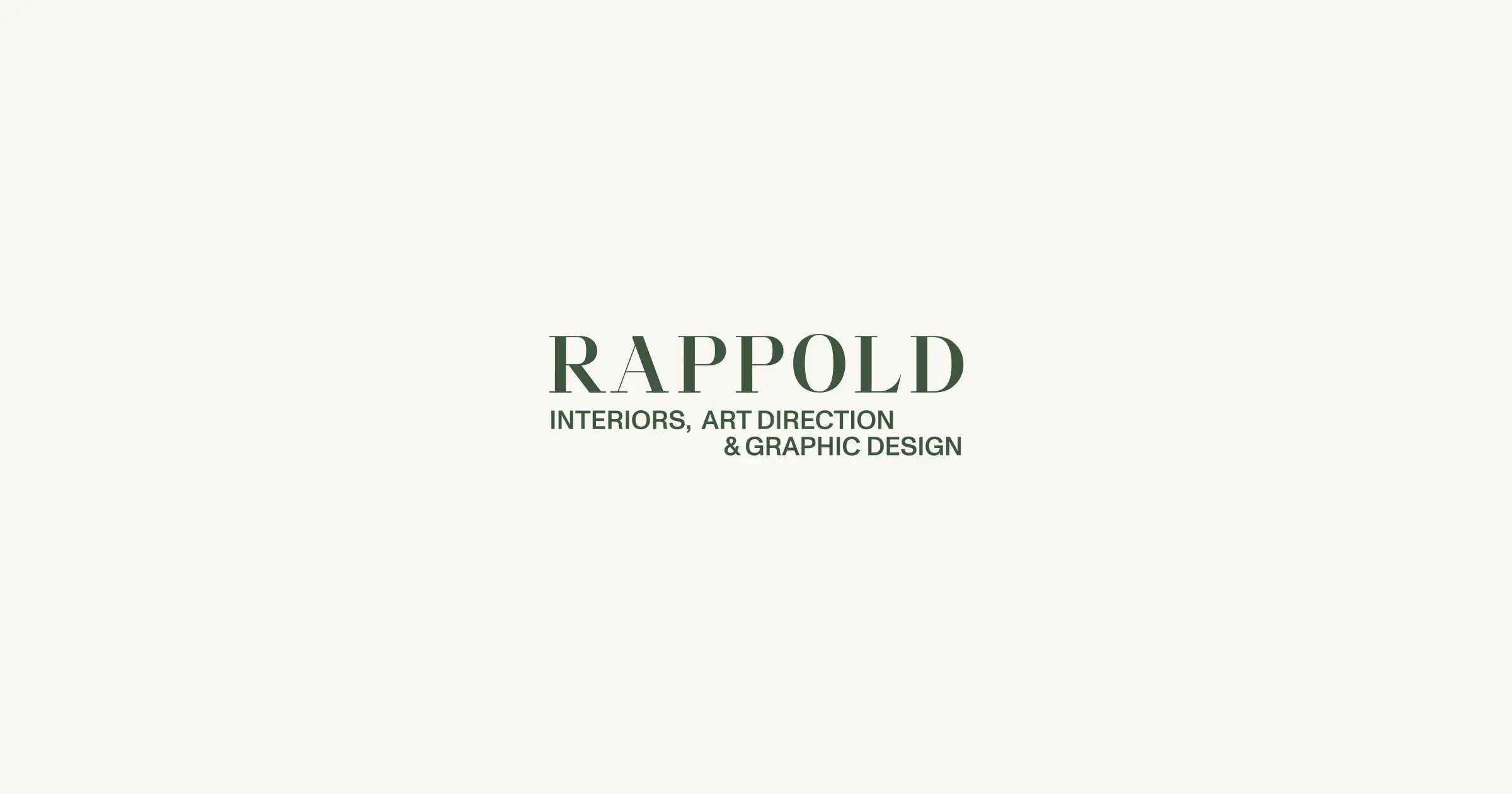 Rappold - Interiors, Art Direction & Graphic Design