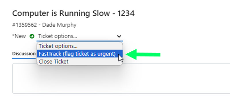 How to FastTrack an Urgent Ticket | Quick Response