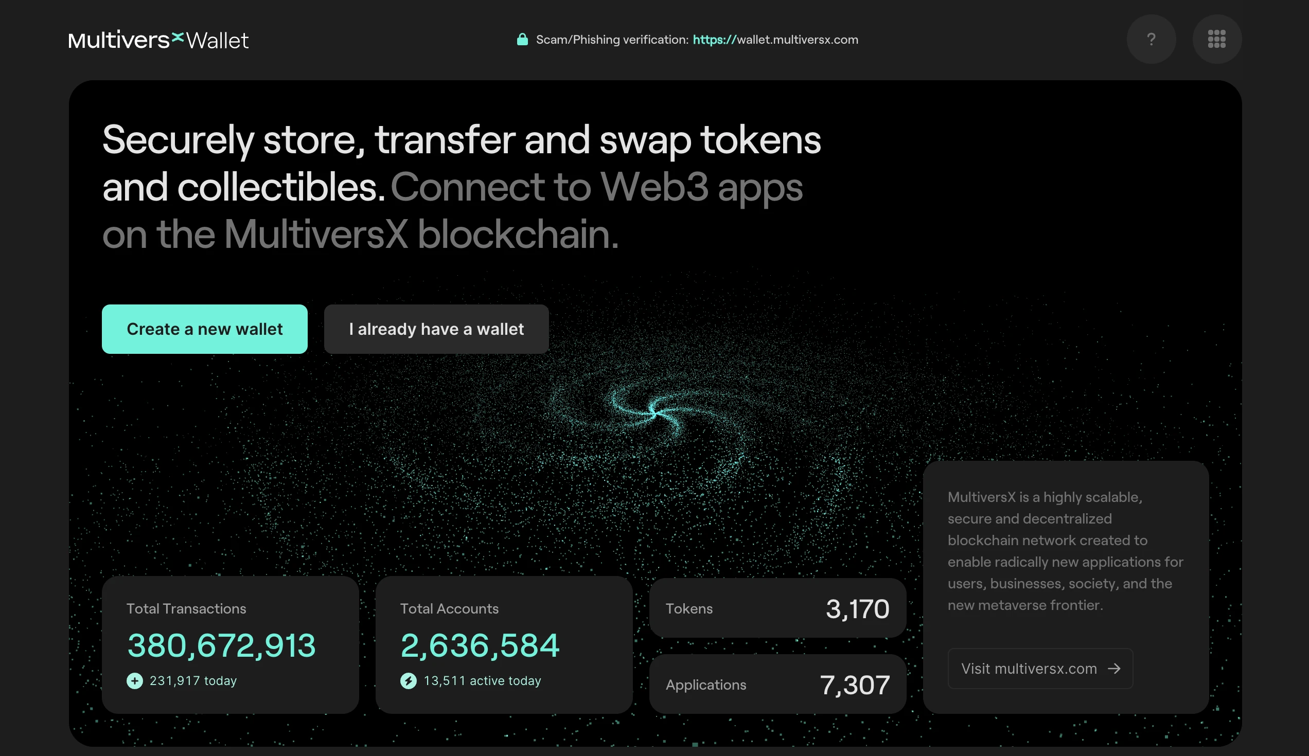 MultiversX Wallet on MultiversX