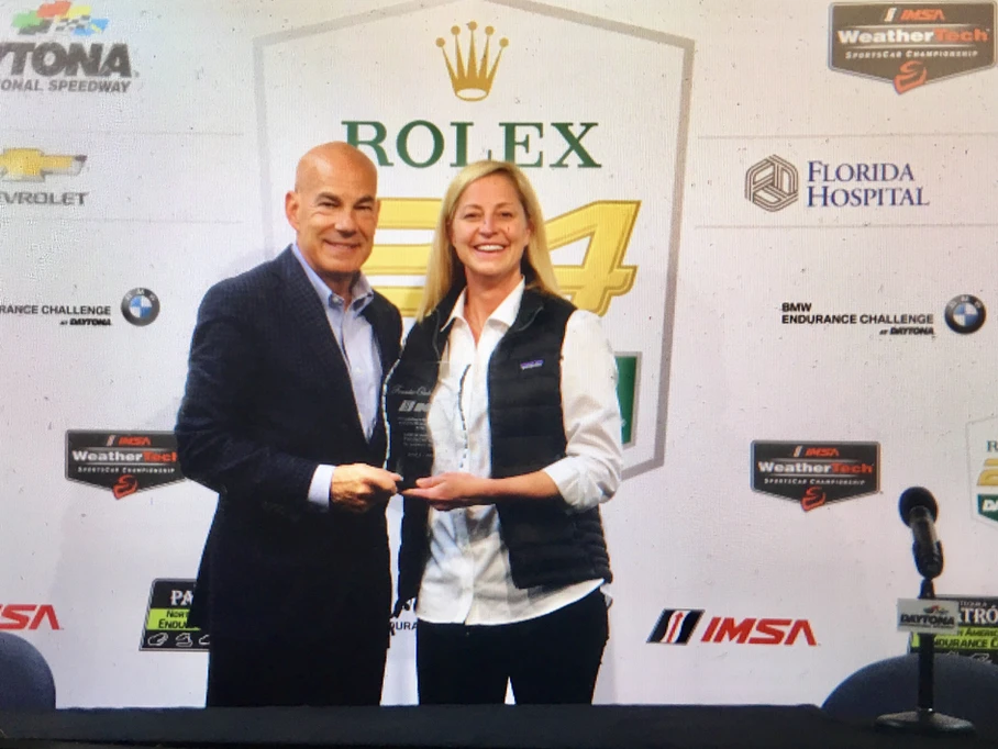 Austin Hatcher Foundation Presents Founder Club Member Award to IMSA