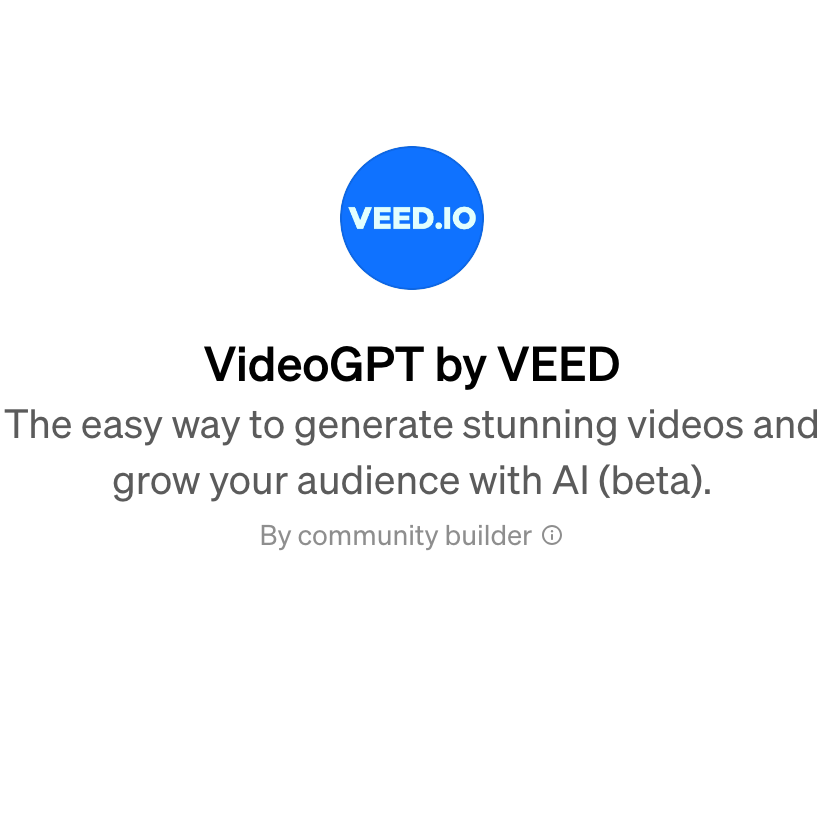 VideoGPT by VEED on GPT Review | The world's largest & most trusted ...