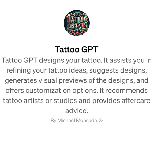 Tattoo GPT on GPT Review | The world's largest & most trusted source on ...