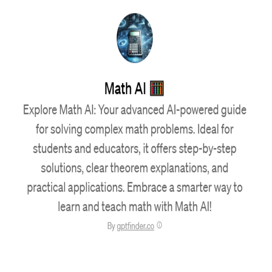 Math AI on GPT Review | The world's largest & most trusted source on GPTs.