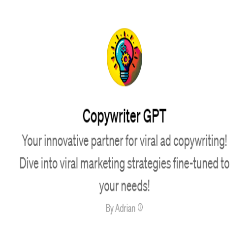 Copywriter GPT on GPT Review | The world's largest & most trusted ... Copywriter GPT on GPT Review | The world's largest & most trusted ...