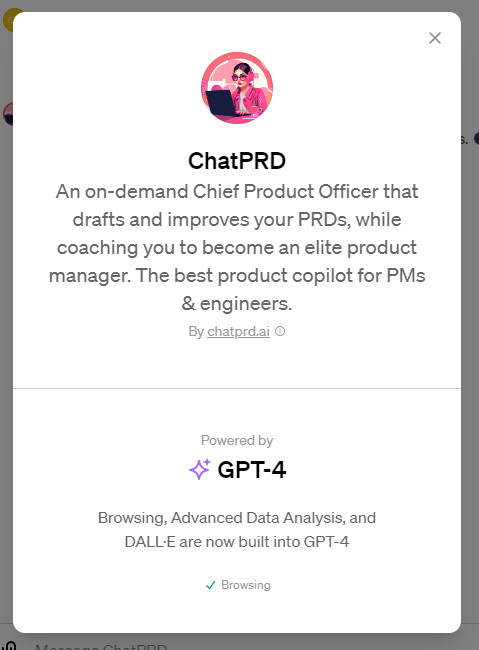 ChatPRD on GPT Review | The world's largest & most trusted source on GPTs.