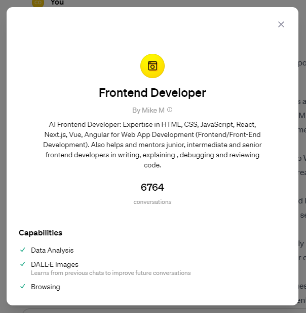 Frontend Developer on GPT Review | The world's largest & most trusted source on GPTs.
