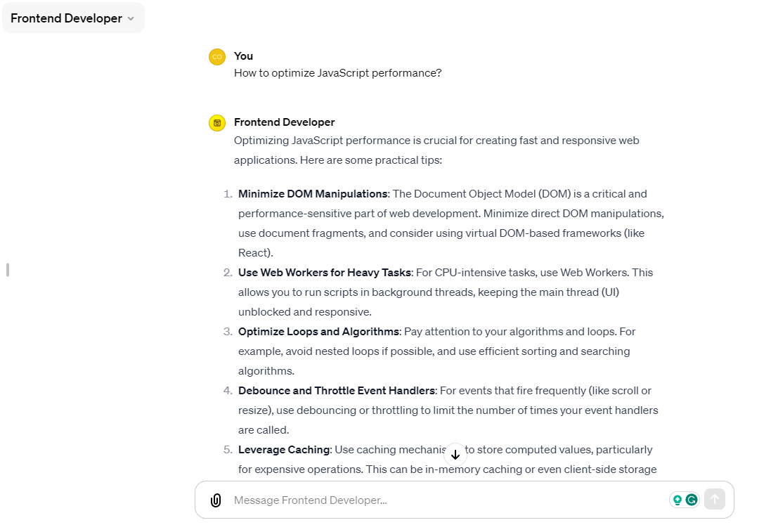 Frontend Developer on GPT Review | The world's largest & most trusted source on GPTs.