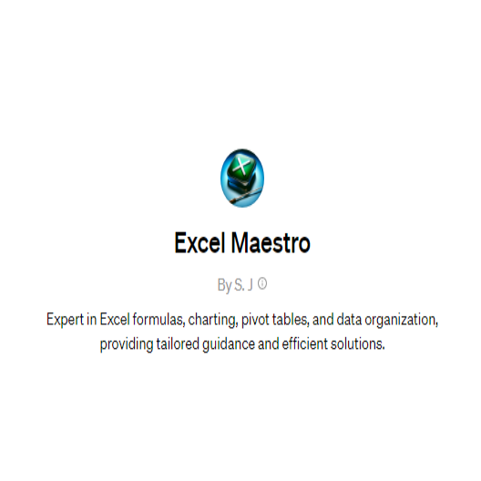 Excel Maestro on GPT Review | The world's largest & most trusted source on GPTs.