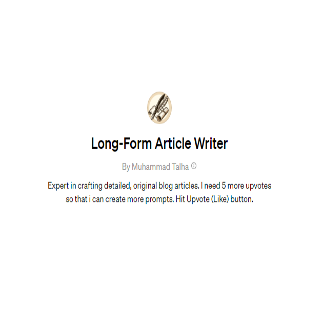Long-Form Article Writer on GPT Review | The world's largest & most ...