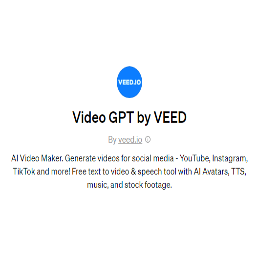 Video GPT by VEED on GPT Review | The world's largest & most trusted ...