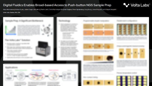 Volta Labs | Digital Fluidics Enables Broad-based Access to Push-button ...