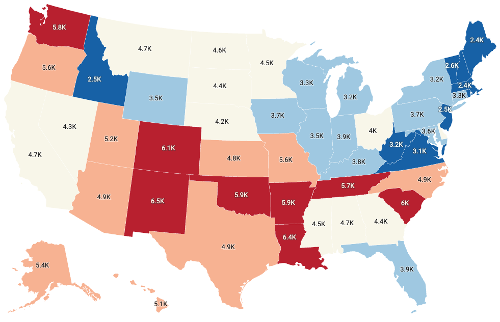 Crime Rate By State 2024 Crime Rate By State 2024
