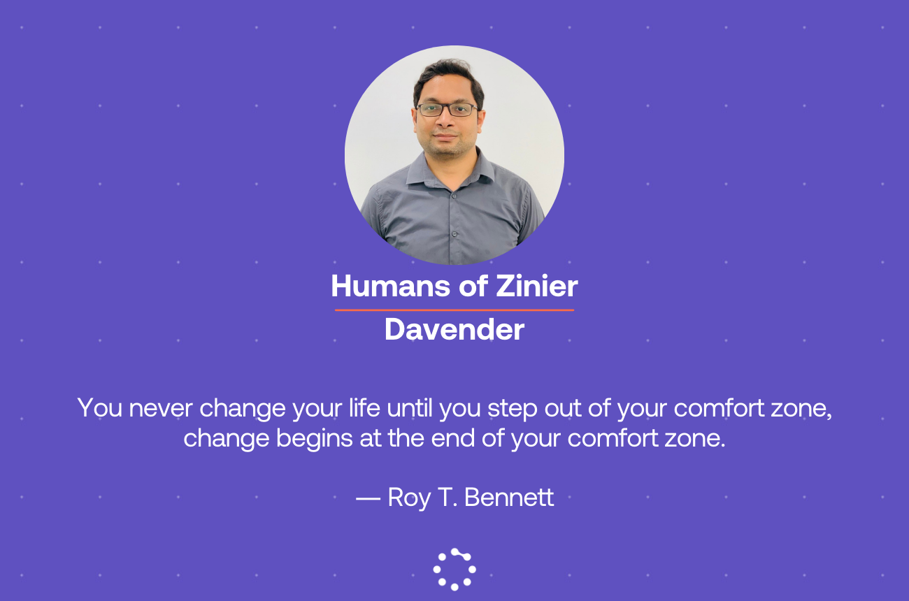Humans of Zinier: Introducing Davender