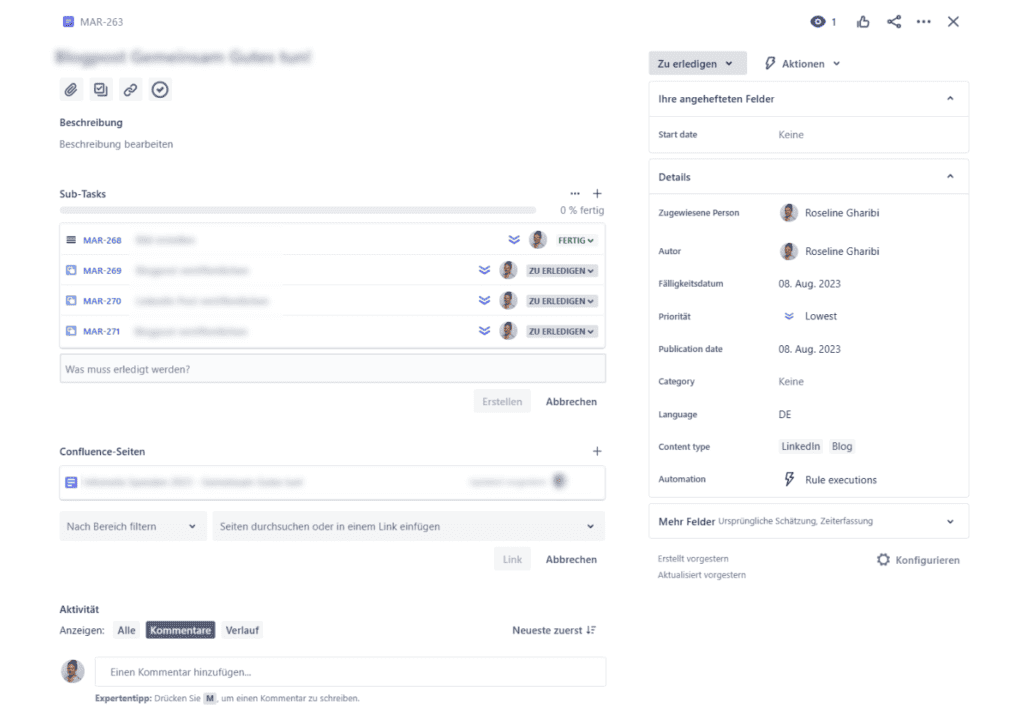 Efficient marketing with Jira Work Management