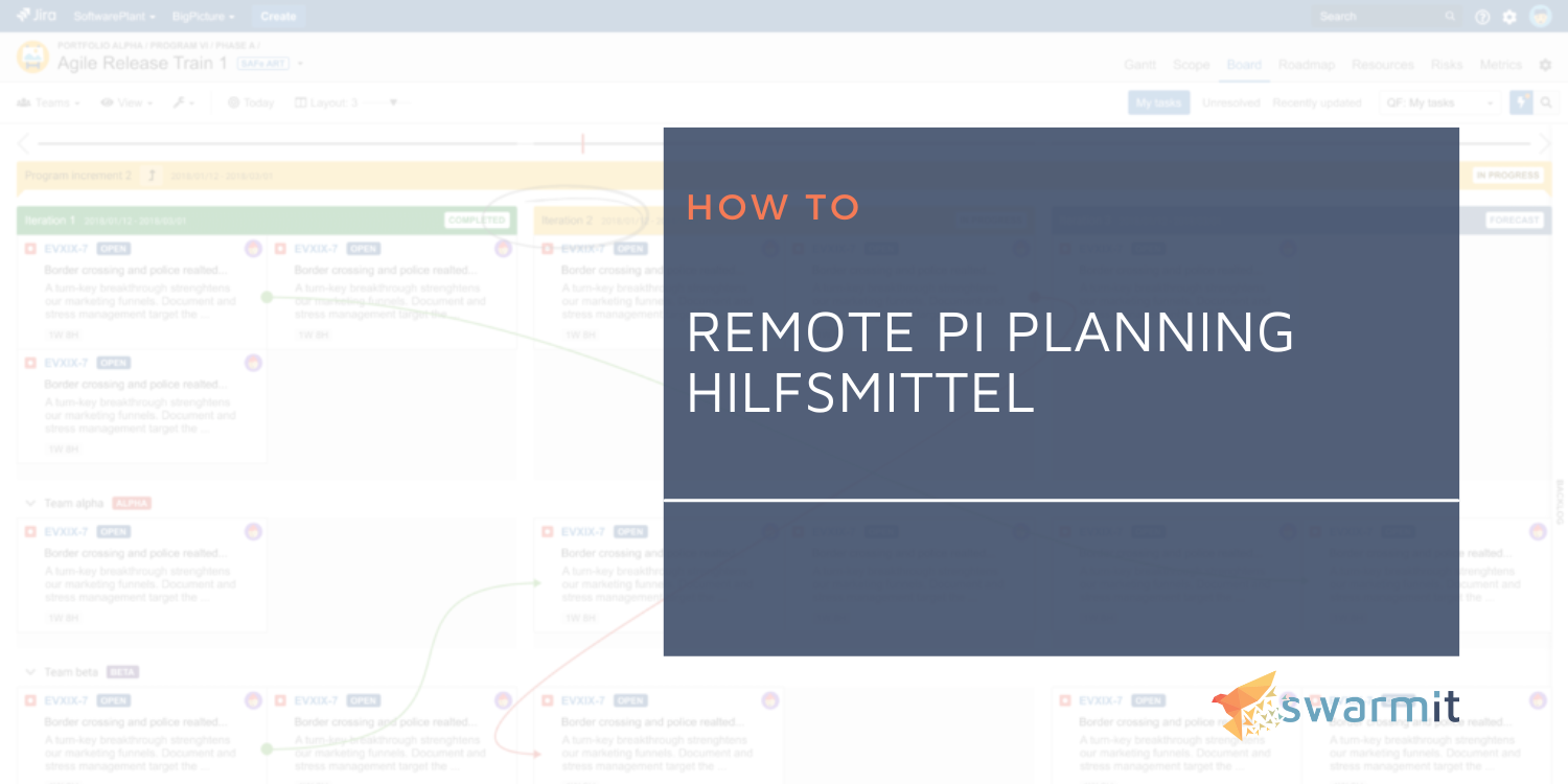 Remote PI Planning Tools