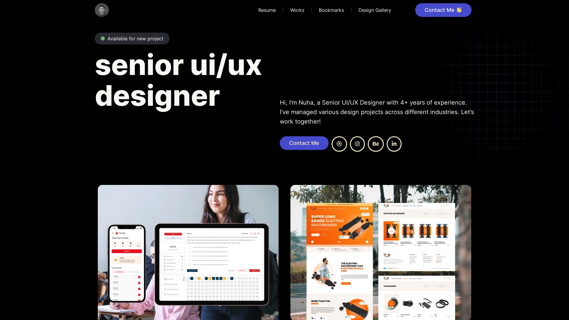 Nuha — Portfolio Project — Curated Portfolios from Creatives