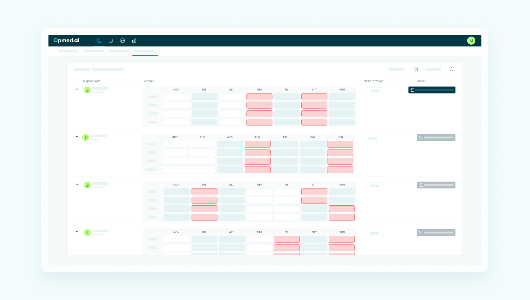 Optimized OR schedules with Opmed.ai