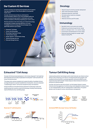 Concept Life Sciences | Brochure | Immuno-Oncology Brochure