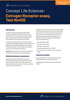 Concept Life Sciences | Assay Card | Estrogen Receptor Assay, Test No 455