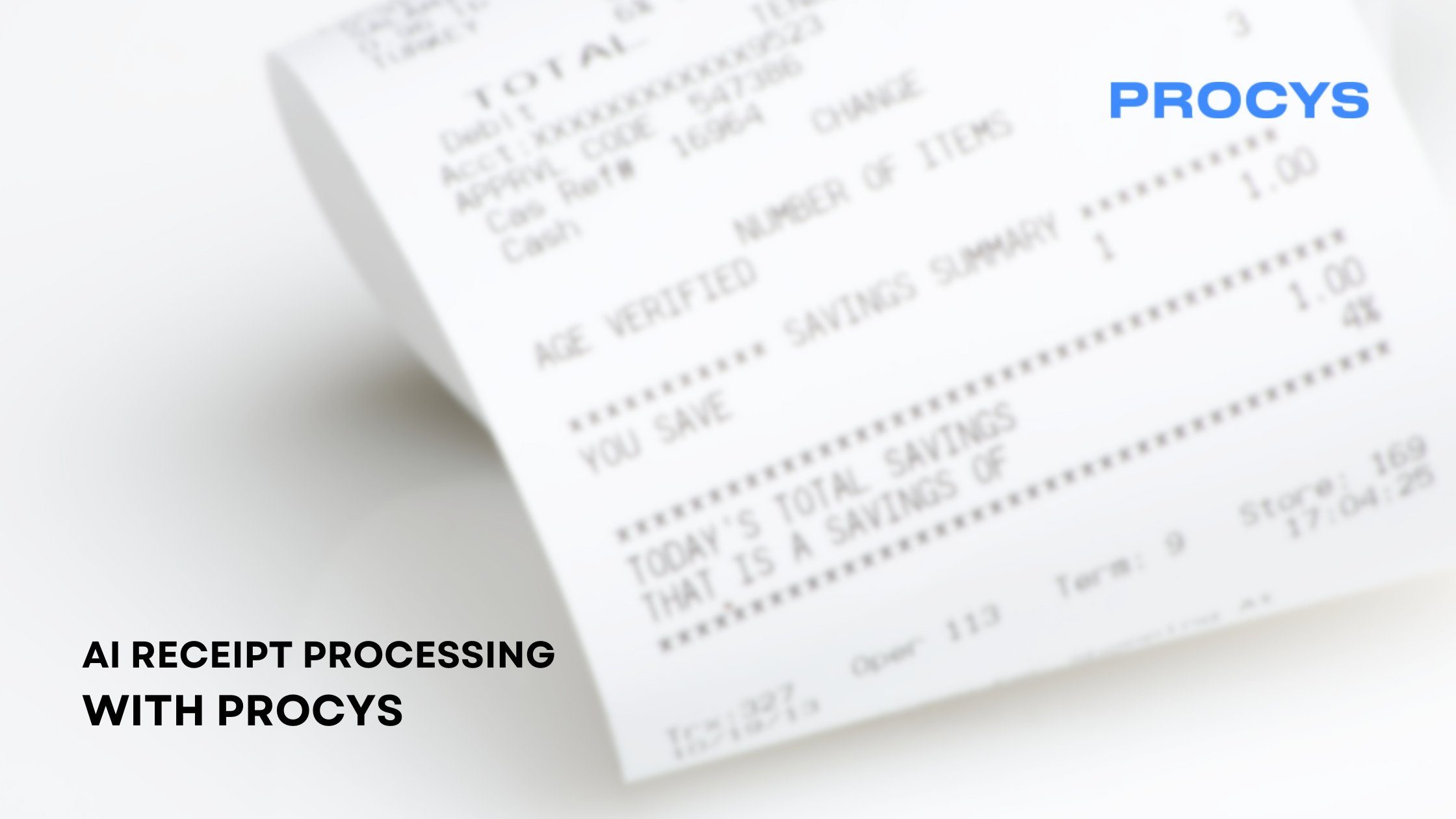 Procesamiento de Recibos por IA con Procys - Procys - Intelligent Document Processing by AI
