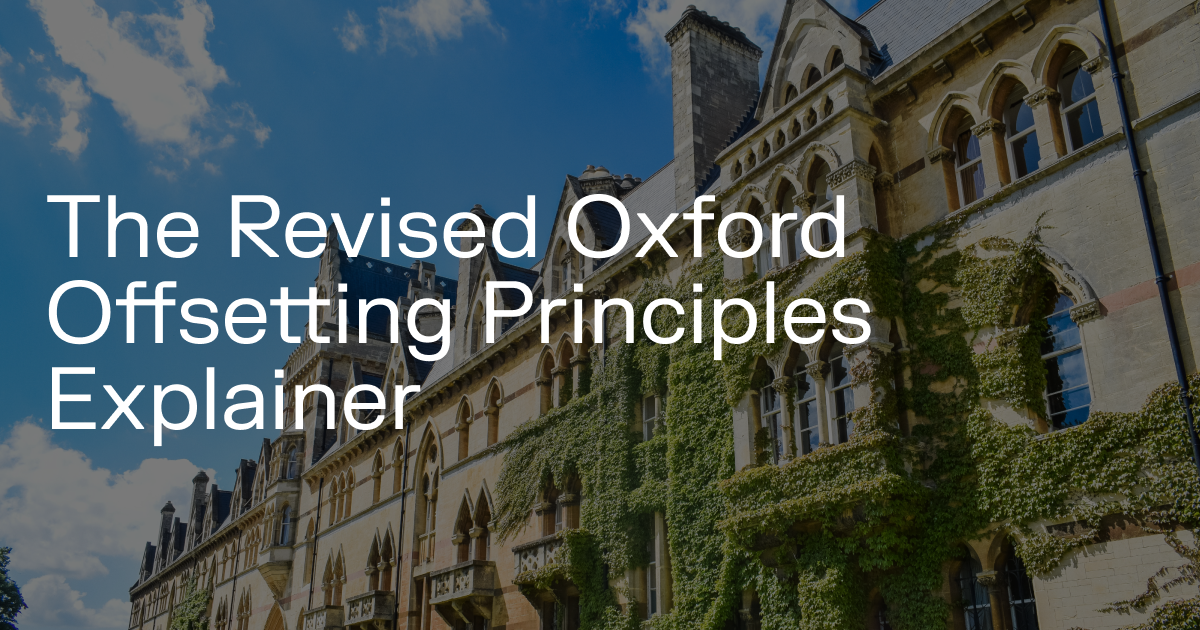 Your guide to the Revised Oxford Offsetting Principles