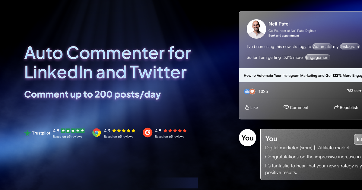 PowerIn | Automated comments for LinkedIn and Twitter | Powered by AI