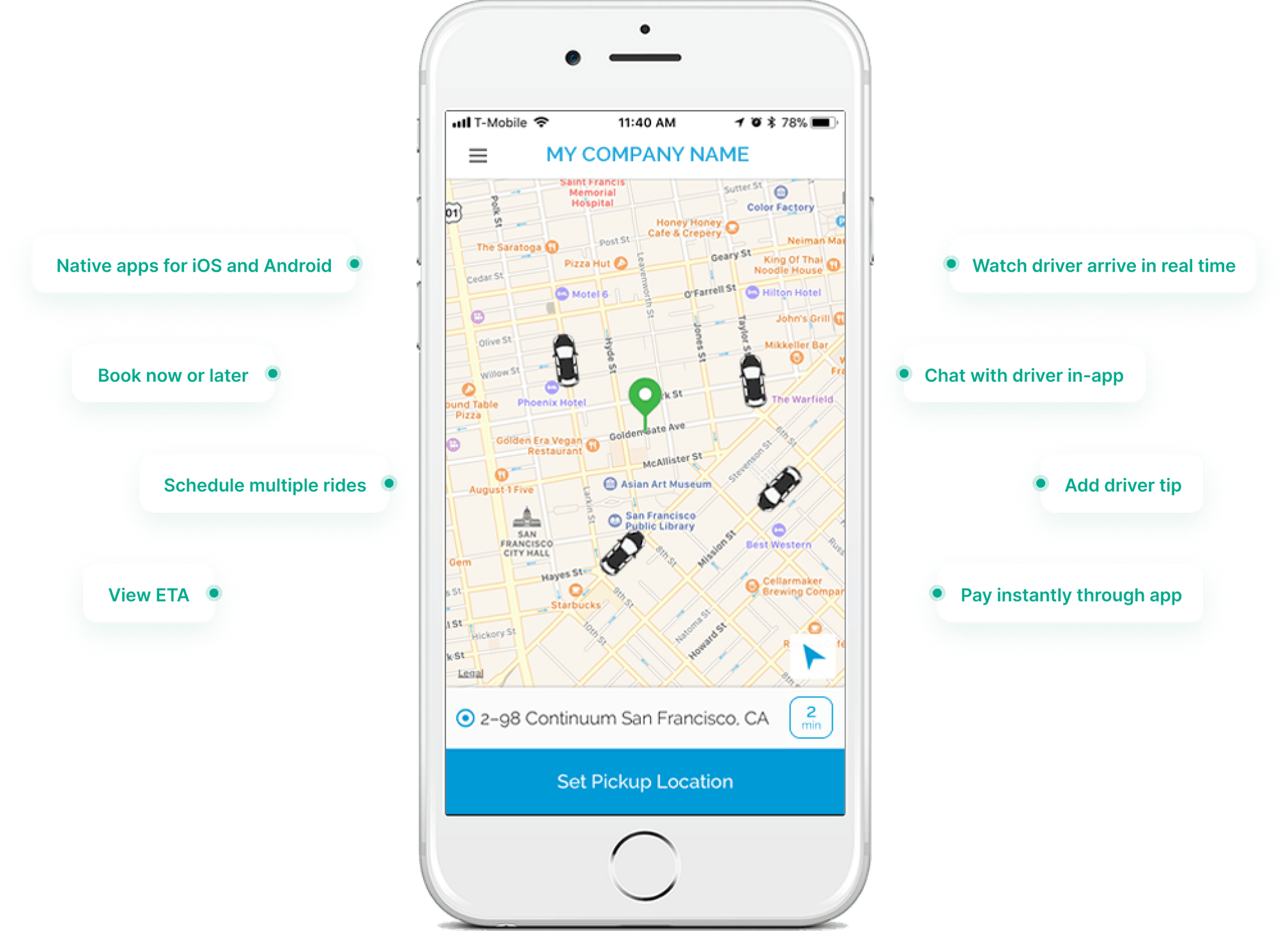 Driver Service Transportation Software
