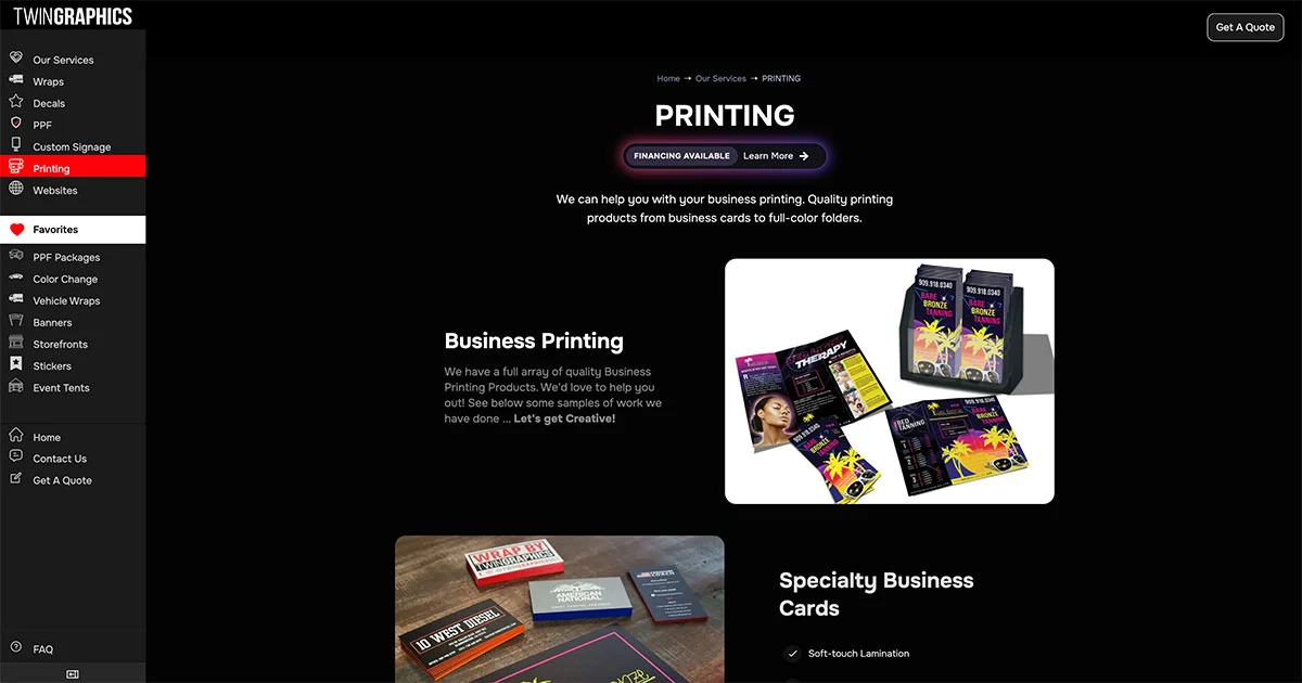 Printing - Twin Graphics