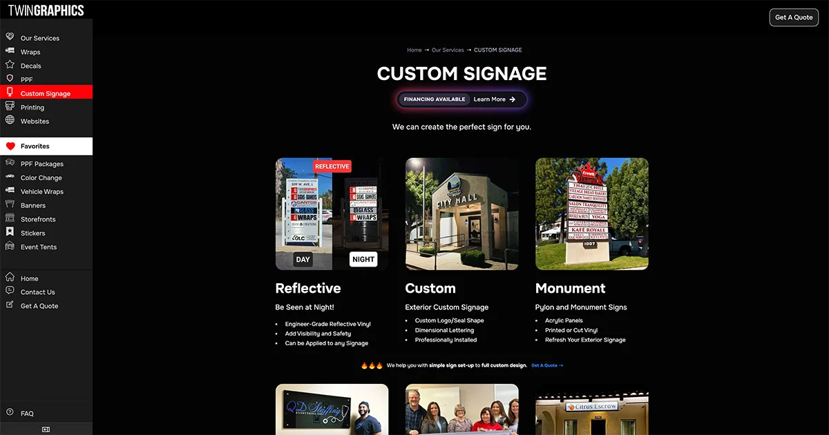 Custom Signage - Twin Graphics