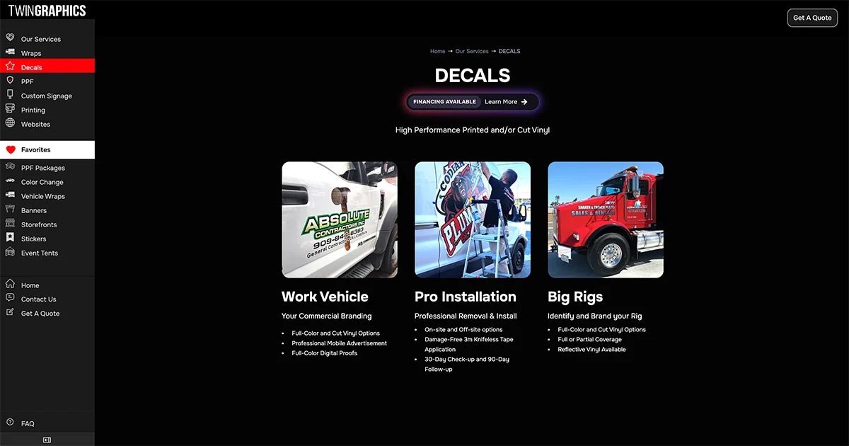 Decals - Twin Graphics