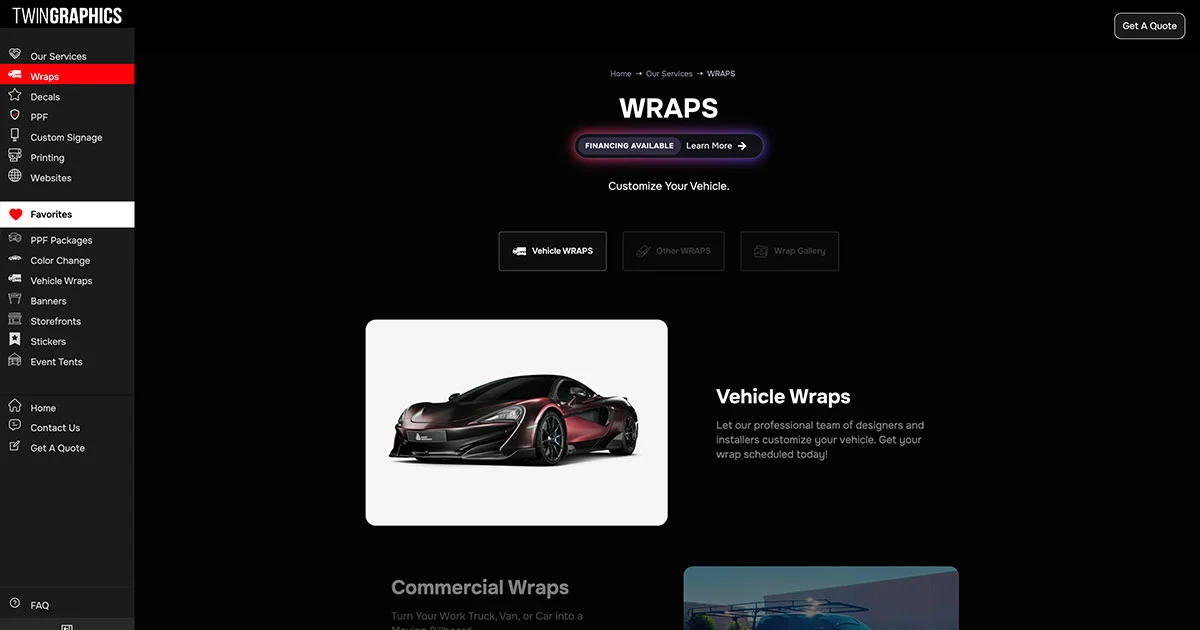 Wraps - Twin Graphics