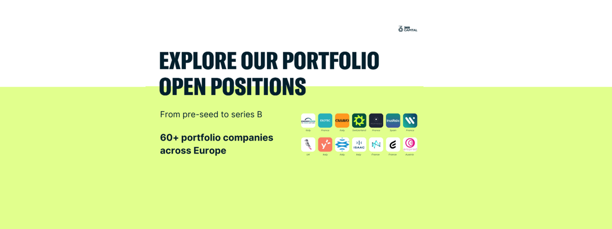 360 Capital - European VC from pre-seed to Series B