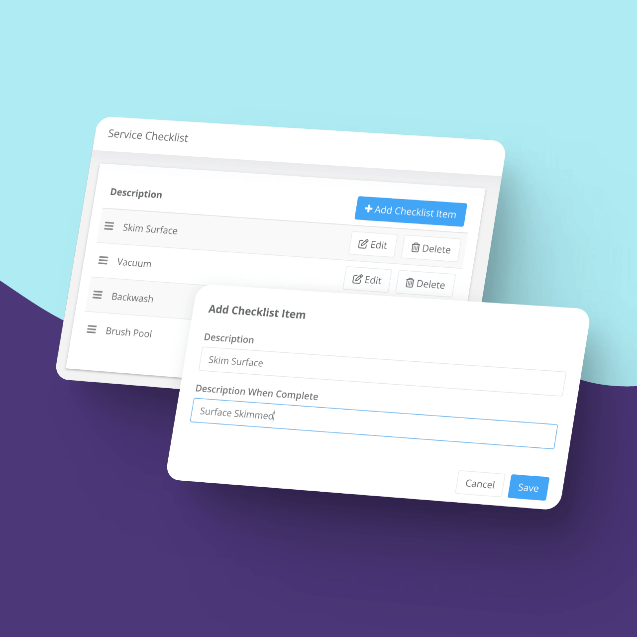 Skimmer- Pool Service Software Features for Pool Techs