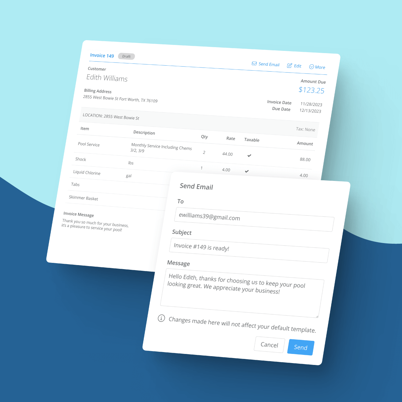 Skimmer Pool Service Software Features for Clients