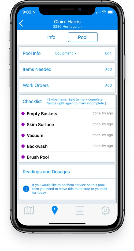 Pool Service Software - Demo