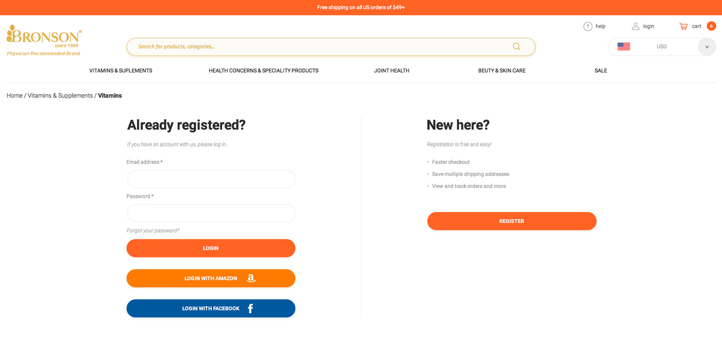 Bronson Vitamins - Merixstudio Clients