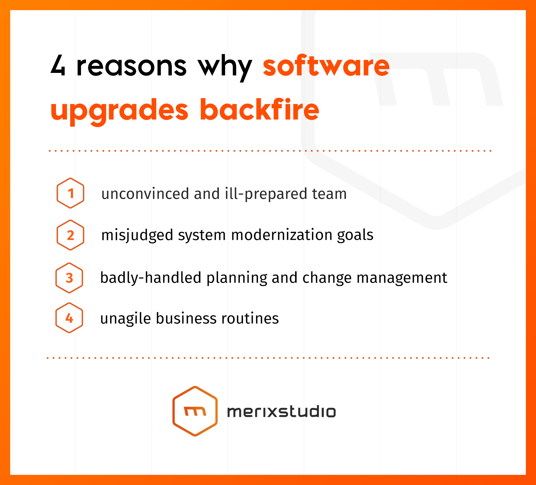Why do software modernization projects backfire?