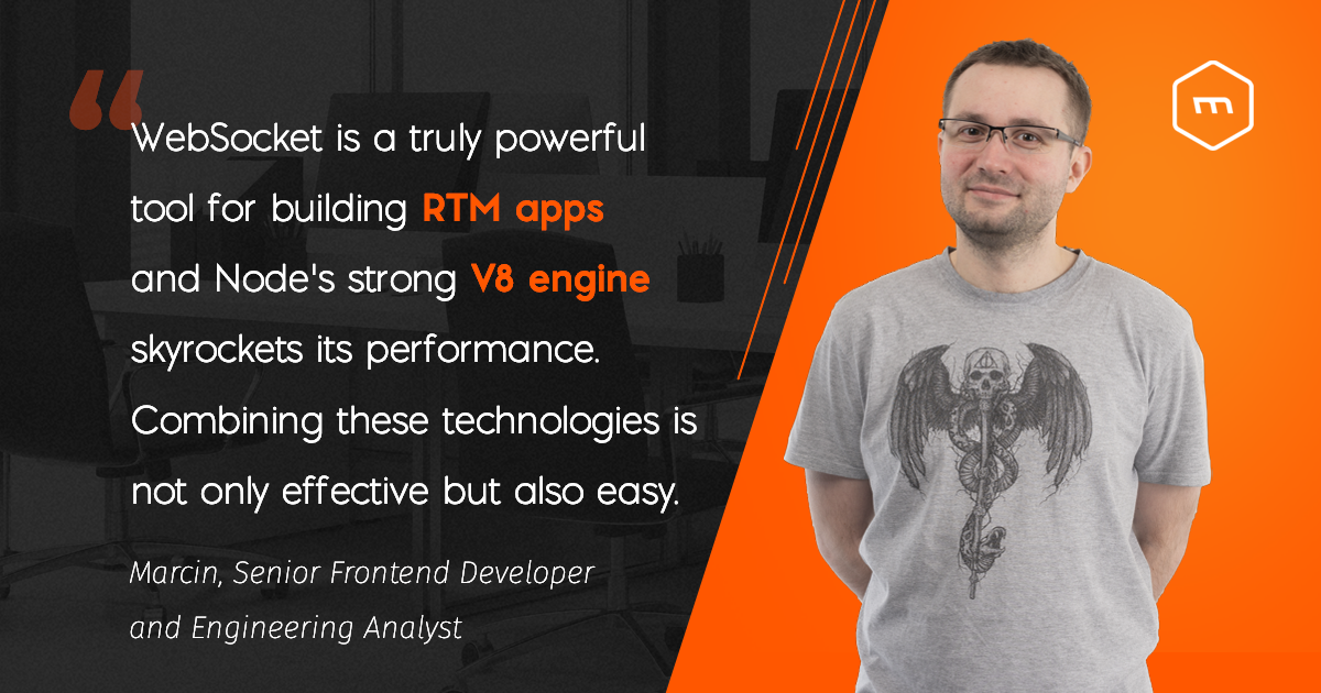 Real-time communication with WebSocket and Node.js