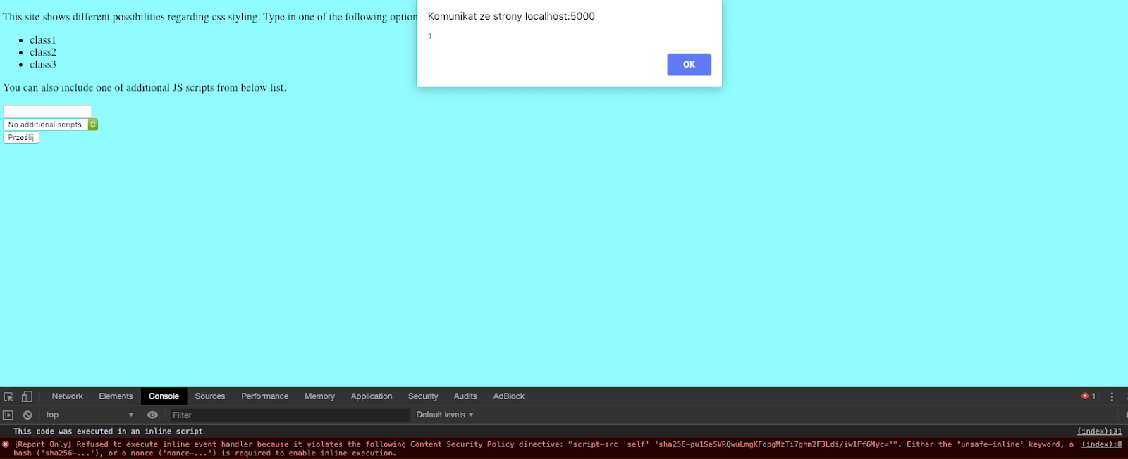 Content Security Policy in Flask and Django p2